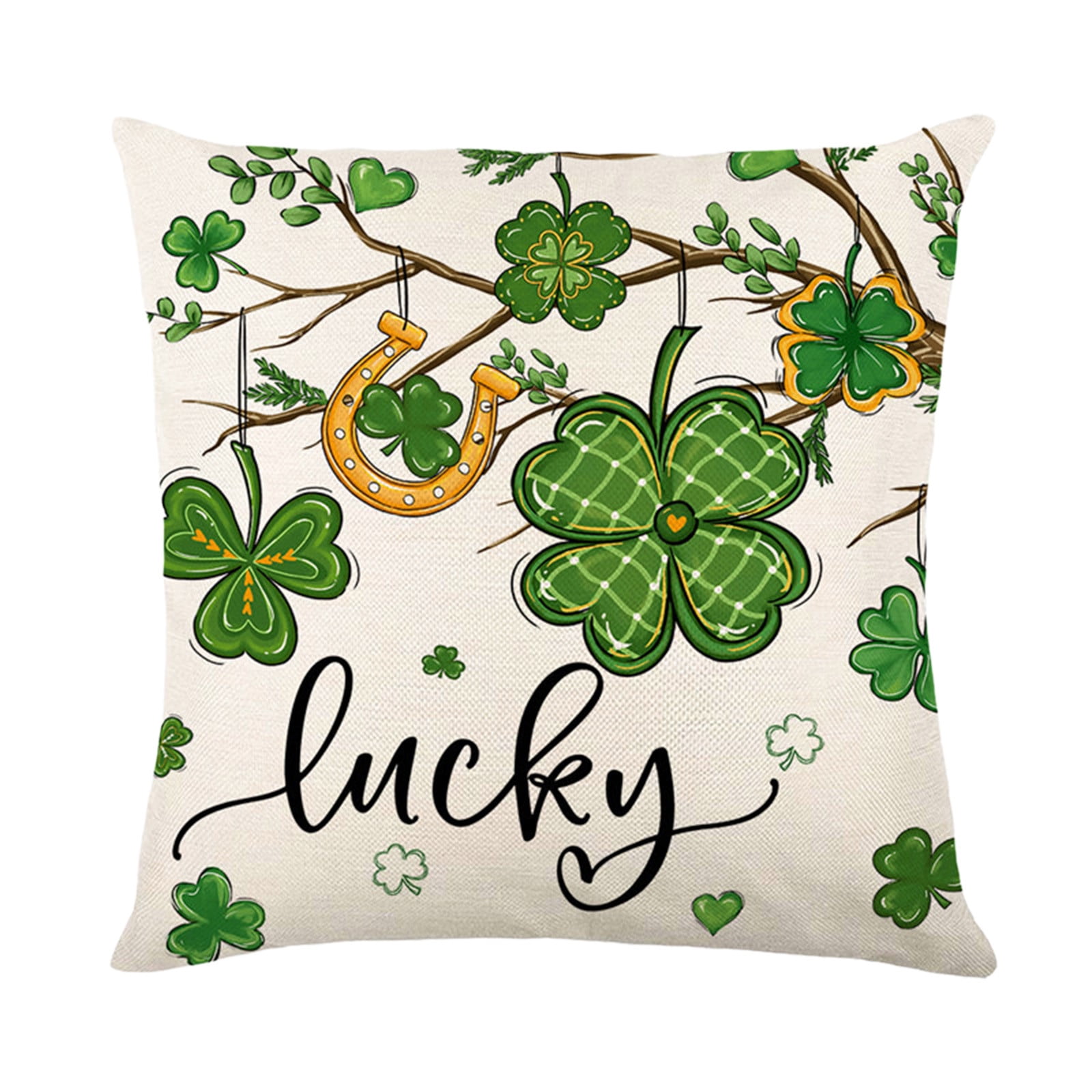 B St Patricks Day Pillow Covers For Living Room Couch Bed Headrest ...
