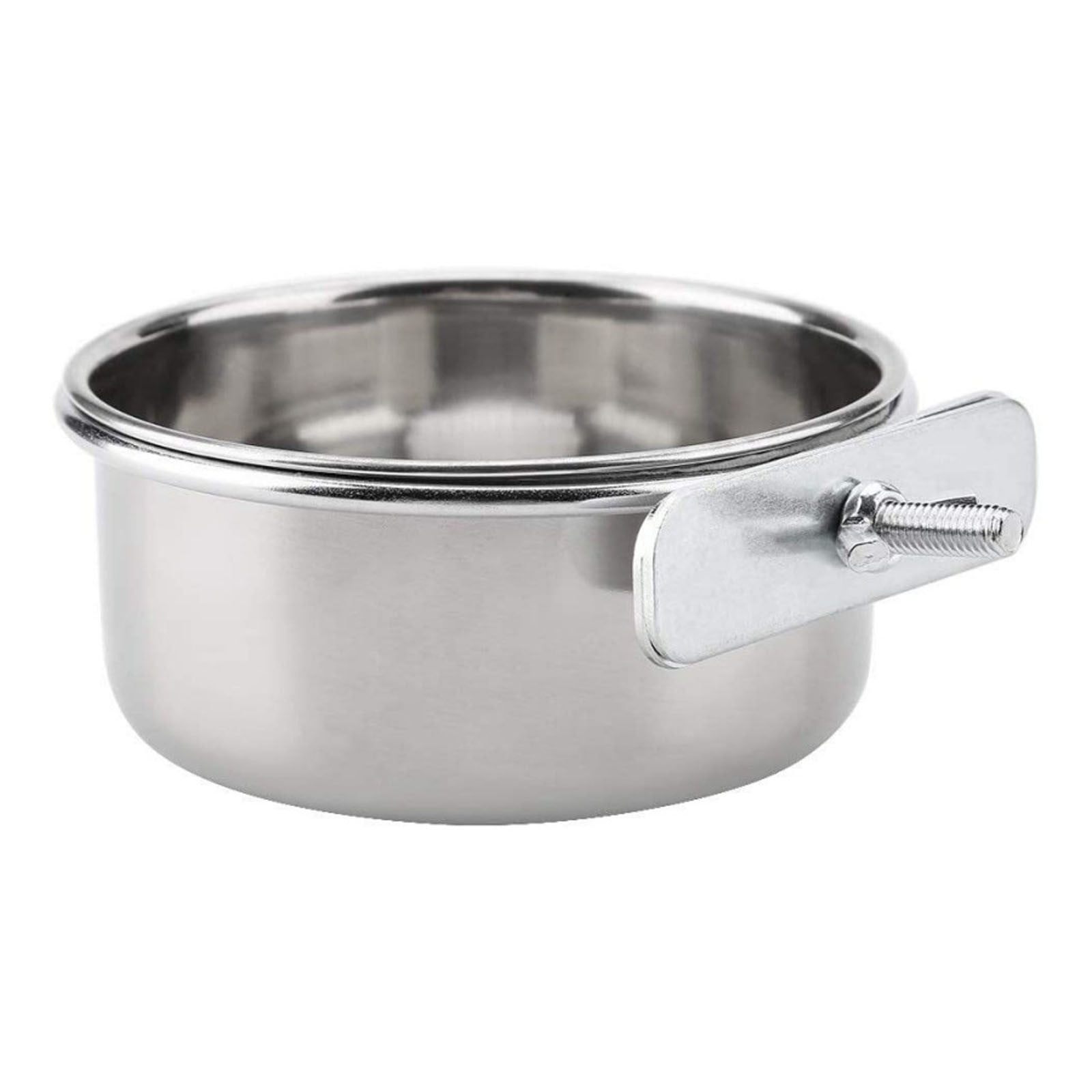 B Stainless Steel Bird Feeder Food And Water Cup For Parrots And Birds ...