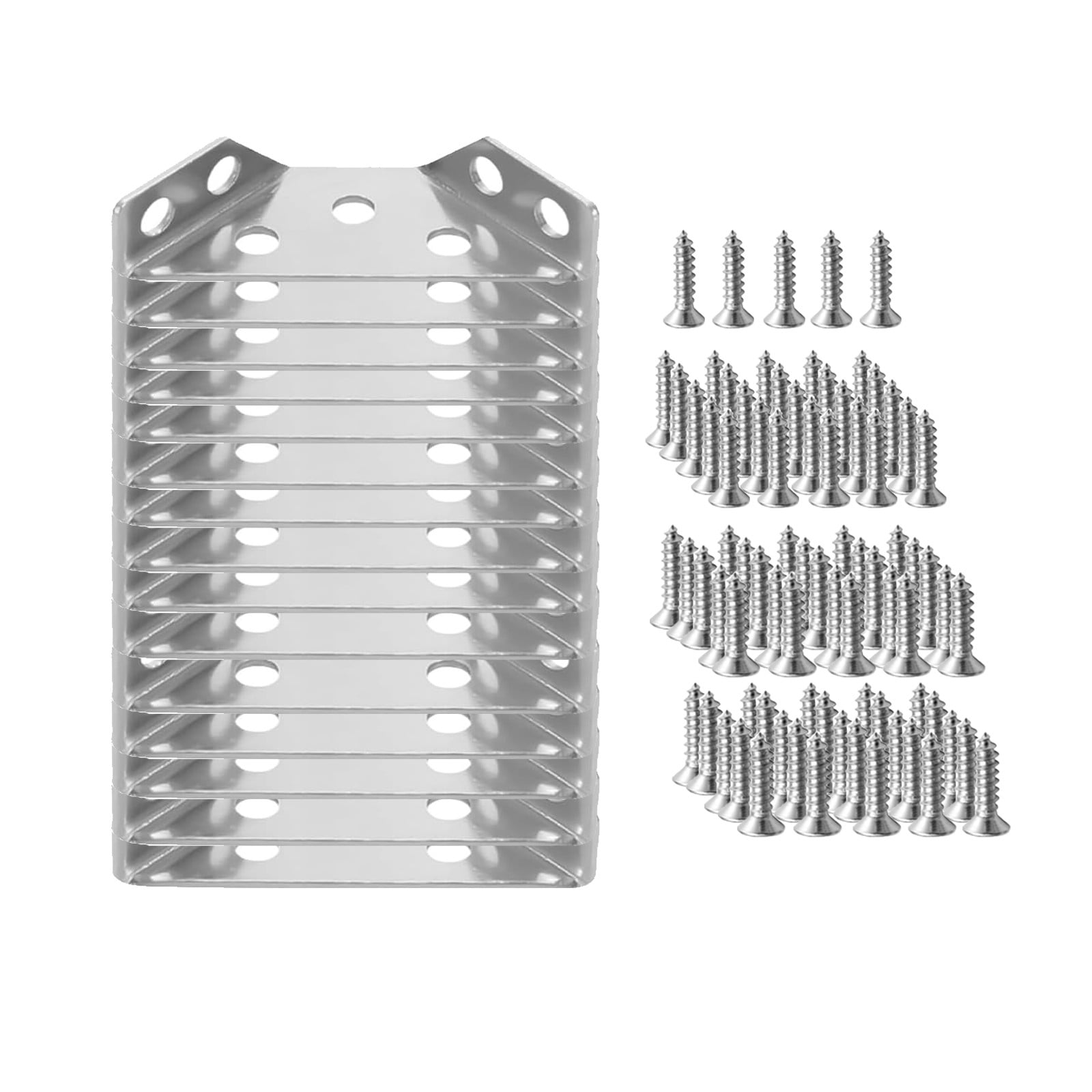 B Stainless Steel Corner Brace 15 Pack 3 Inch 3 Way Angle Bracket For ...