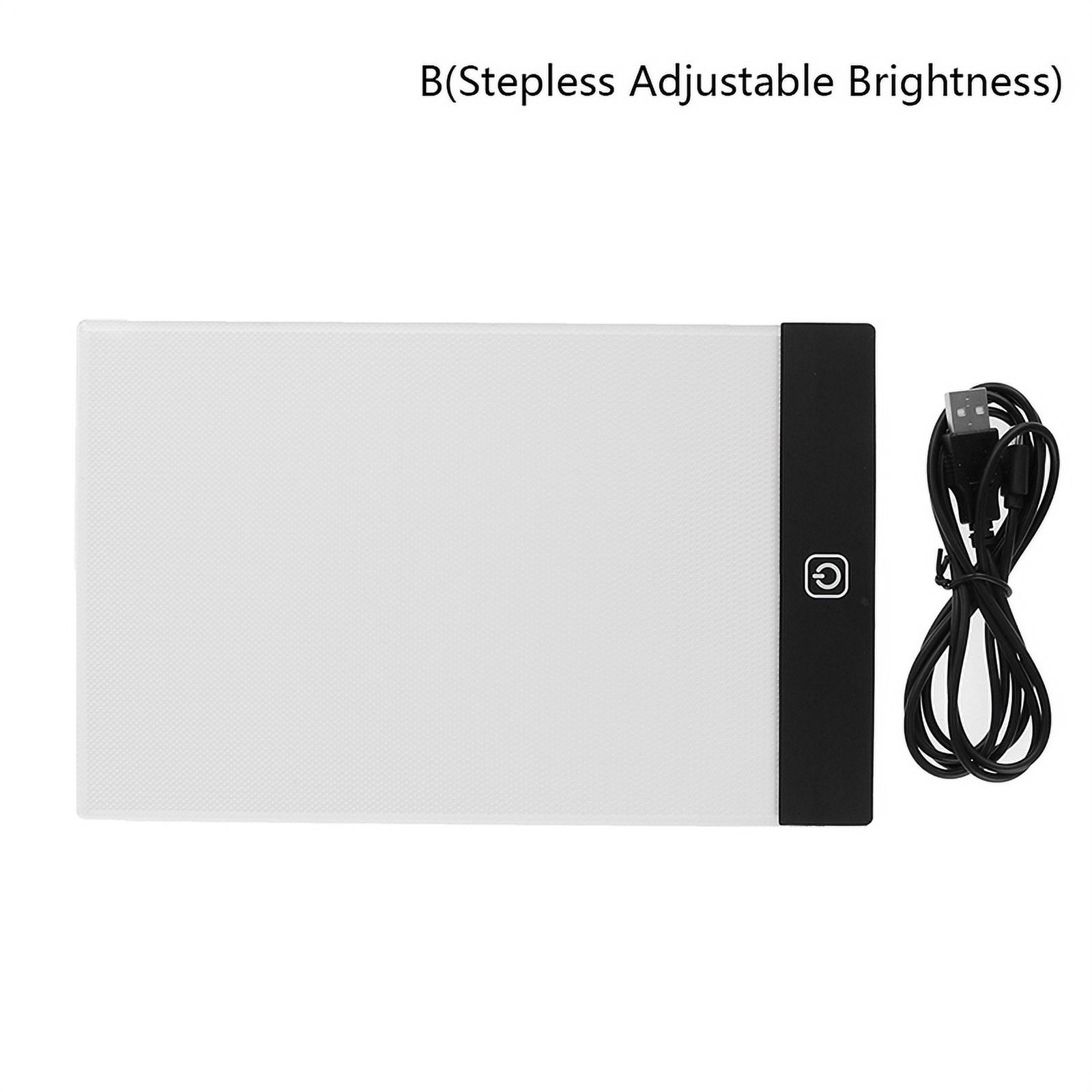 (B(Stepless Adjustable Brightness)) A5 LED Art Stencil Board Light Box ...