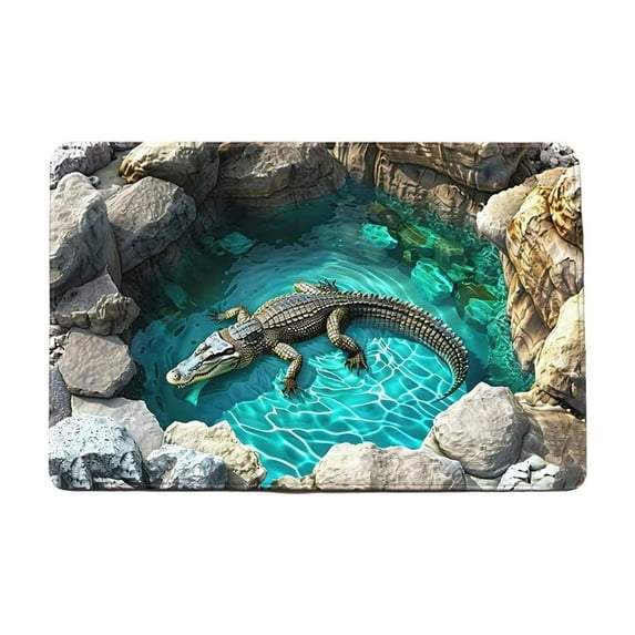 B Stereoscopic Visual Effect Entrance Door Mat Household Absorbent Non ...