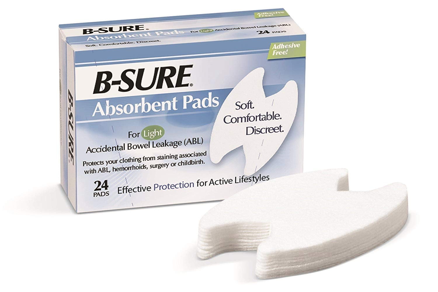 B-Sure Absorbent Pads for Beds for Incontinence Adults 24 Ct | Bed Pads ...