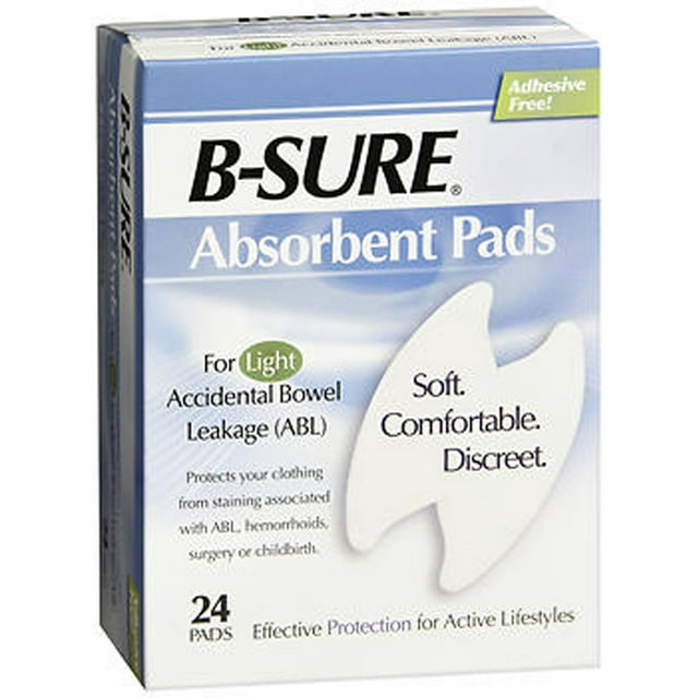 B-Sure Heavy Absorbency Incontinence Liner, Unisex, Disposable, One ...