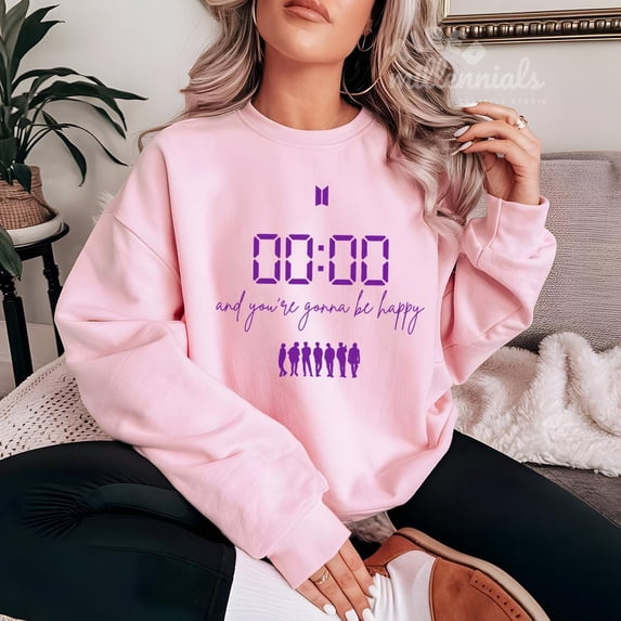 B.T.S Zero OClock Sweatshirt, Minimalist BTS Lyric Sweatshirt, Fan Gift ...