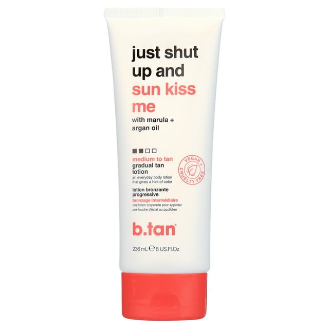 B.Tan Vegan Gradual Tan Lotion, Sunkiss Me, Moisturizer with Marula ...