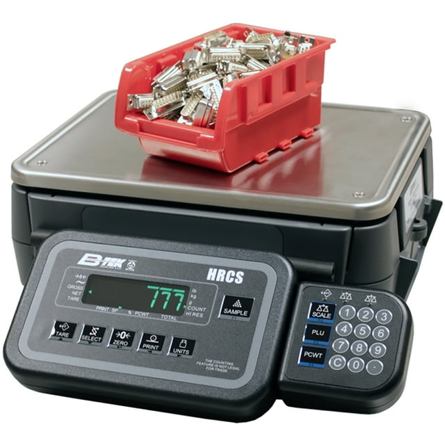 B-Tek HRCS Checkweighing Counting Scale, 70 lb x 0.001 lb, 9 in x 12 in ...