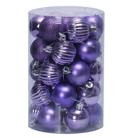 B Thirty Four Piece Christmas Tree Decoration Balls Plastic Ornaments ...