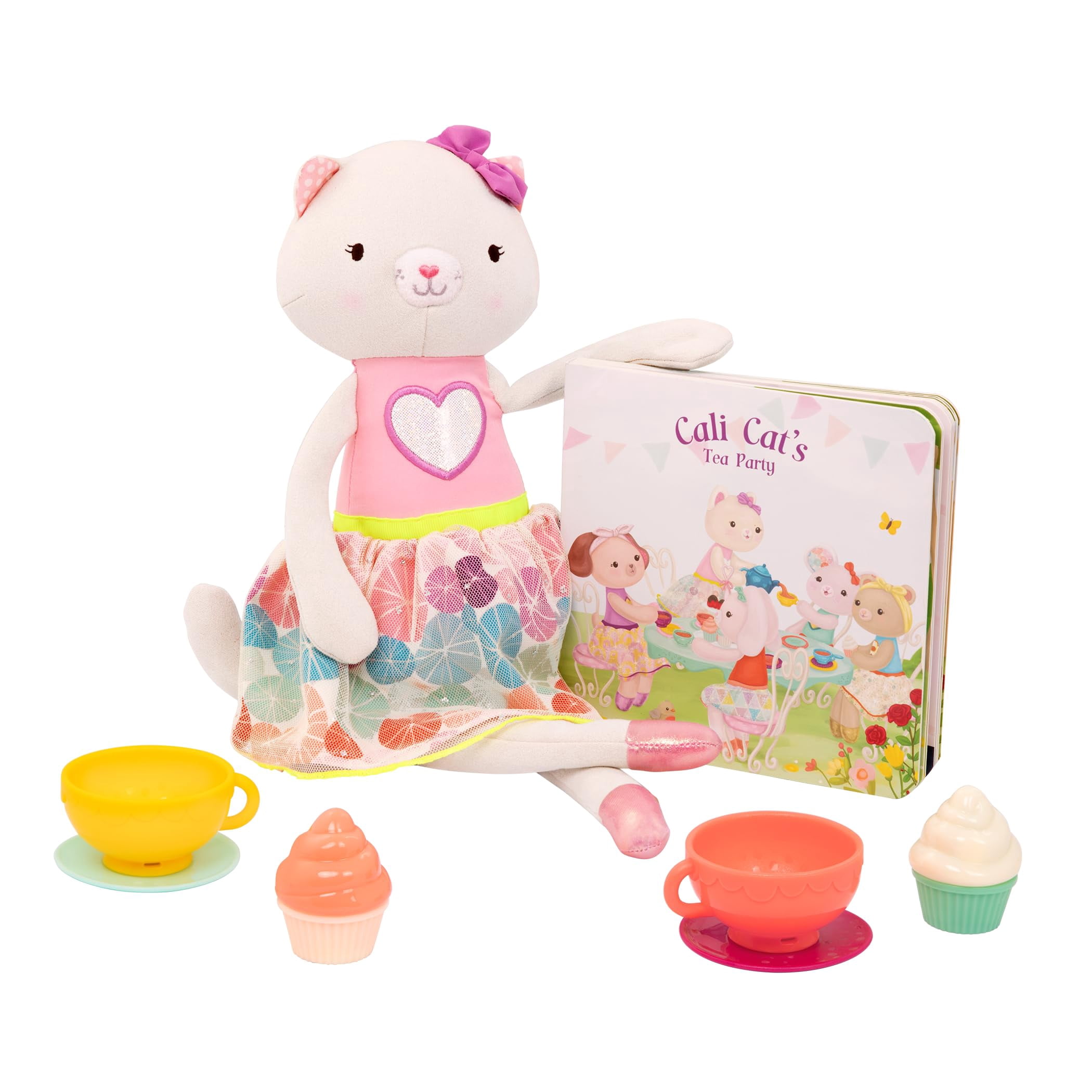 B. Toys- Tippy Toes- Cali Cat- Plush Cat Playset- Pretend Play - Tea ...