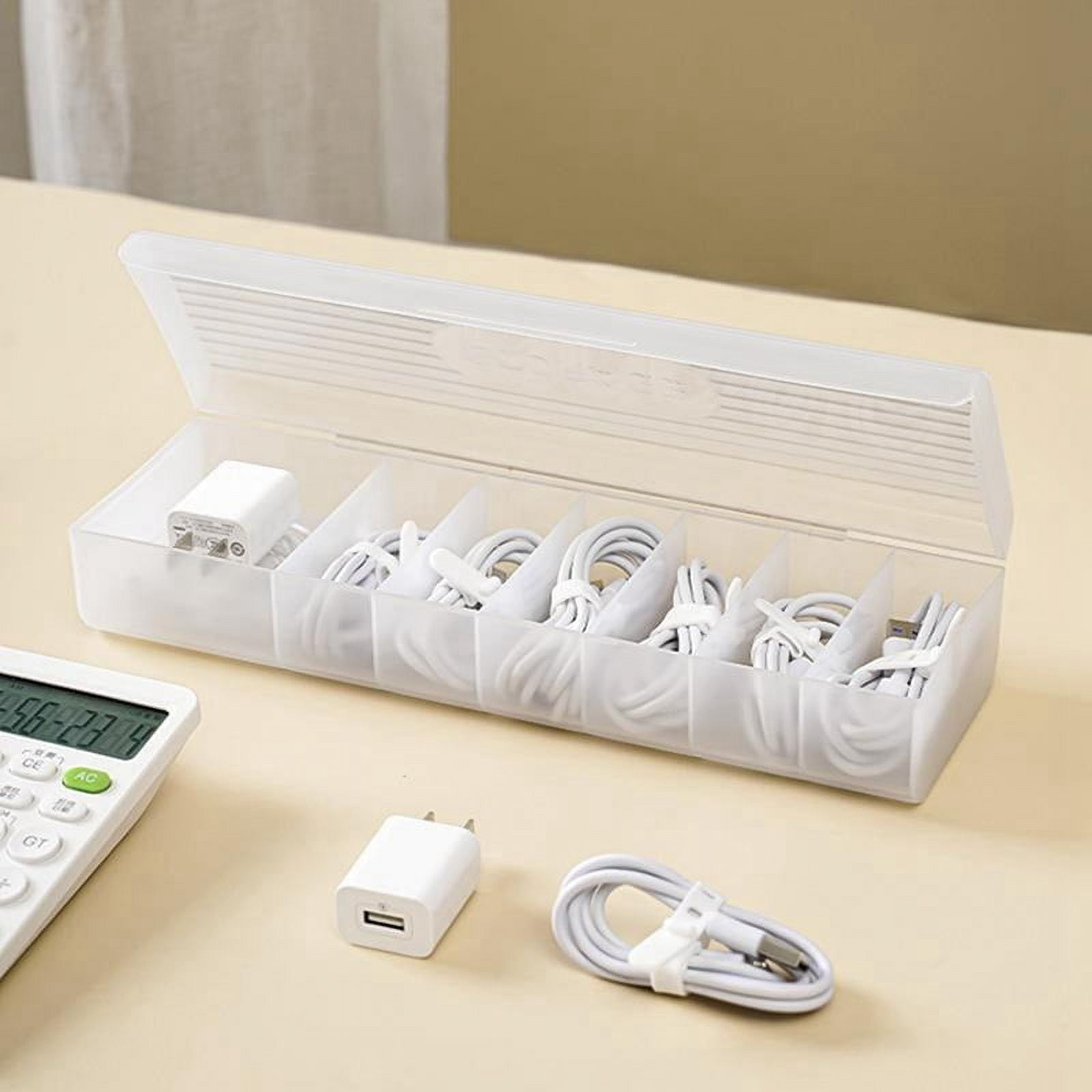 B-Transparent Data Cable Storage Box Plastic Data Line Storage ...