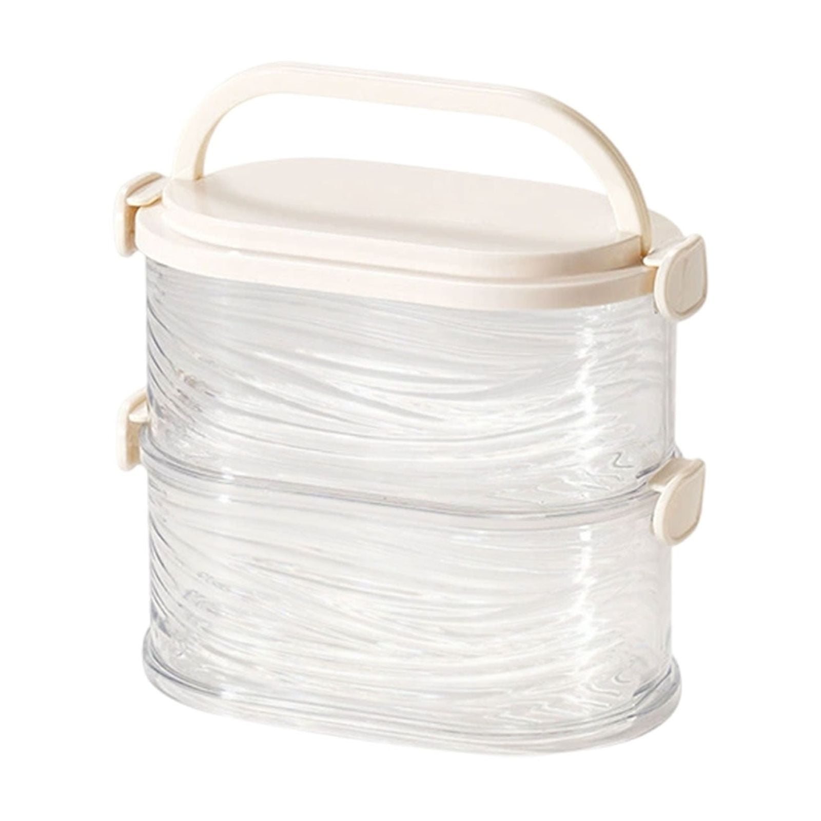 B Transparent Stackable Spice Containers 350Ml Kitchen Organizer Sealed ...