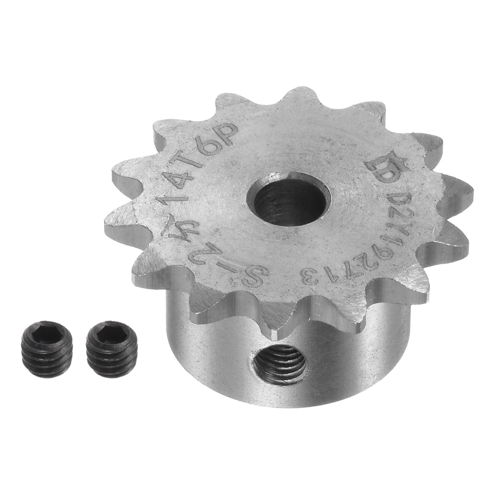 B Type Roller Chain Sprocket 14 Teeth 6mm Bore Stainless Steel Motor ...