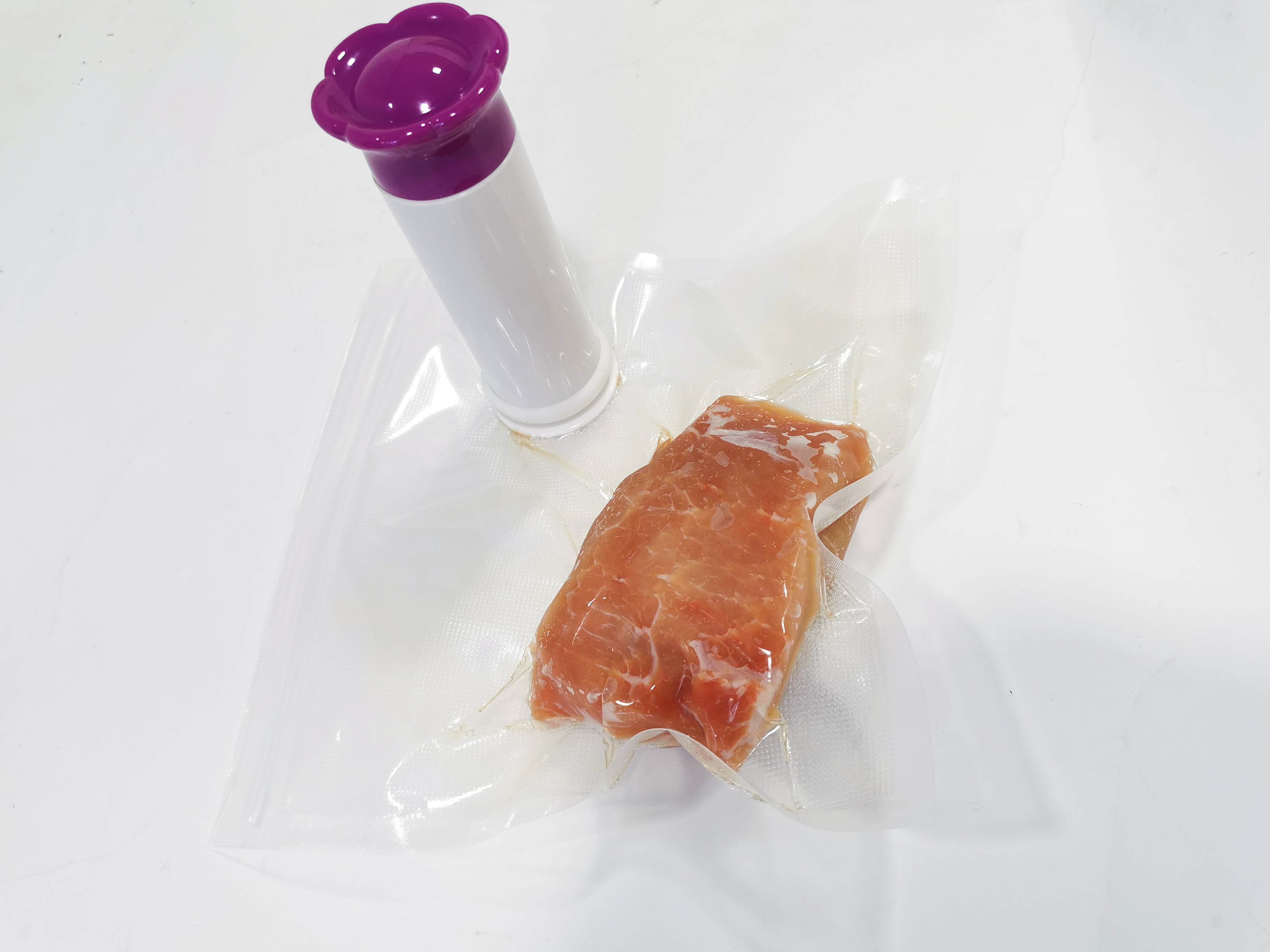 B VACUUM WARE 21 Piece Vacuum Sealer Bags and Manual Pump Set, Reusable ...