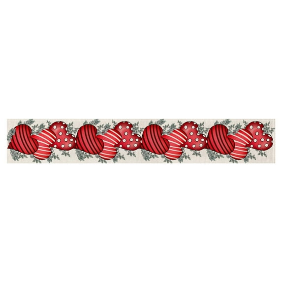B Valentine Day Table Runner 33 X 183 Cm Heart Design For Dining Table ...