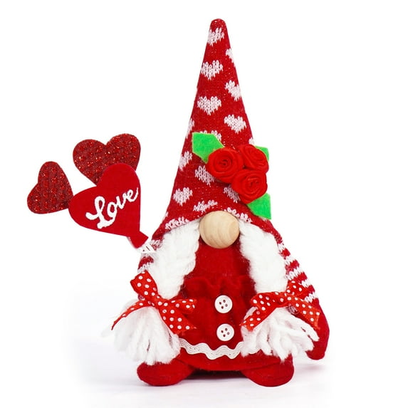 B Valentine Gnome Doll Faceless Design With Heart 7.08 X 3.94 X 1.96 ...