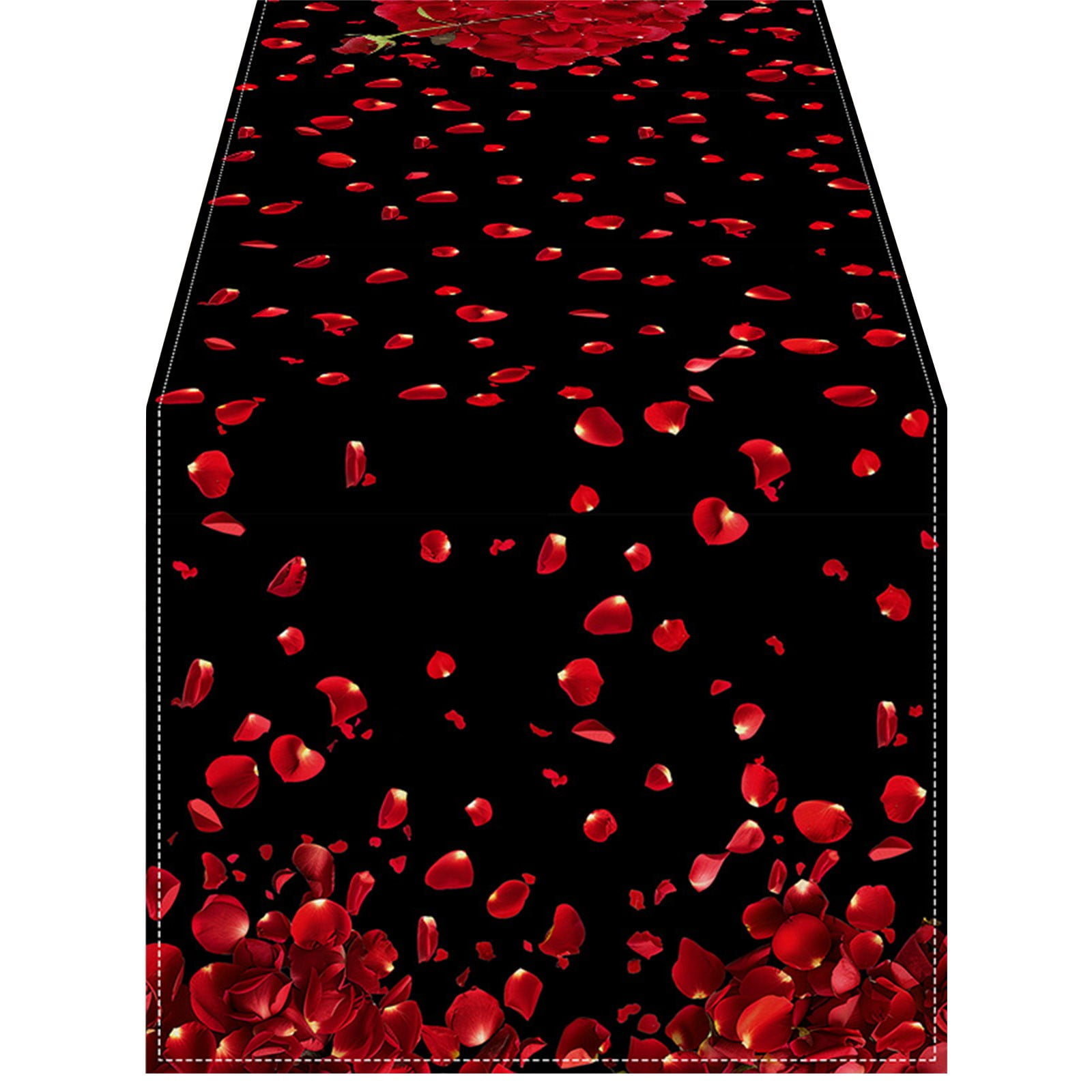 B Valentine'S Day Table Runner Style 2 With Flower Print, Decorative ...