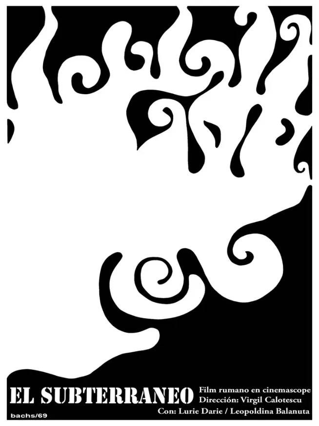 B & W El Subterraneo, the Underground Decor Poster.Graphic nterior ...