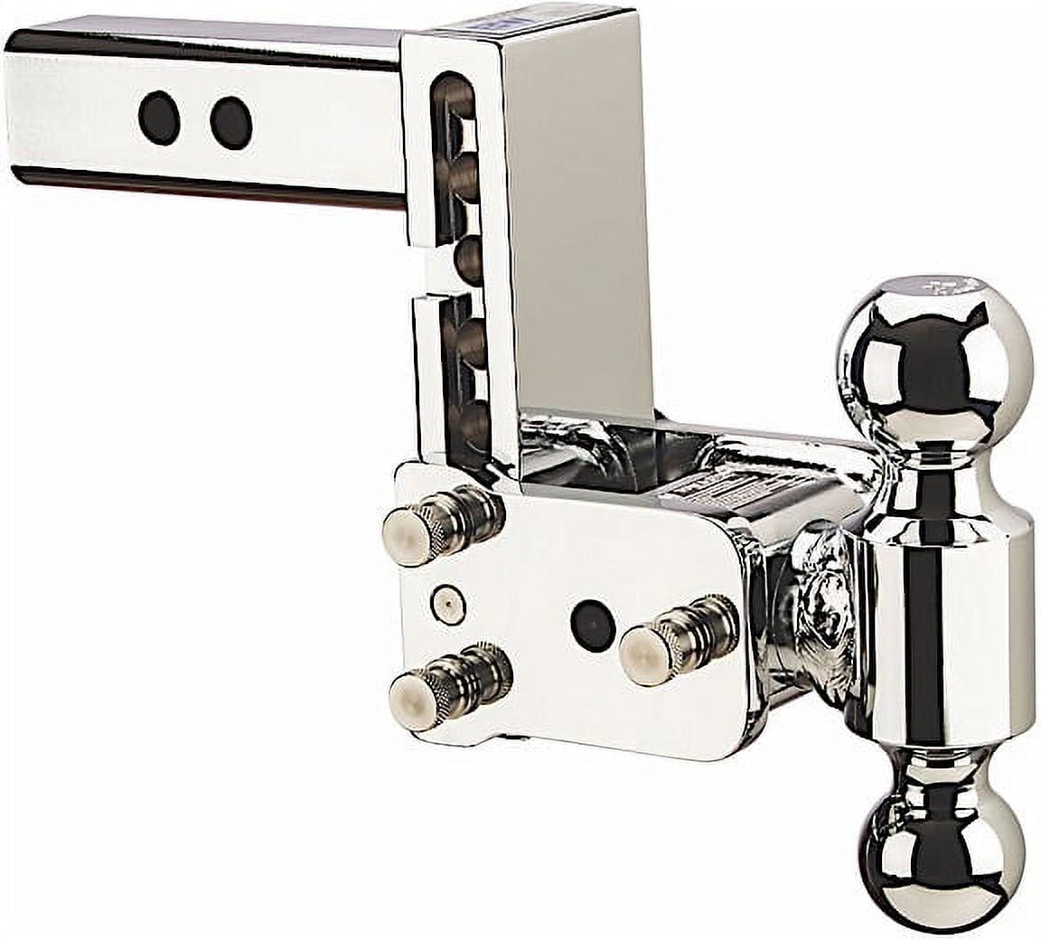 B&W TS10037C 5 Inch Chrome Dual Ball Hitch Ball Mount Class IV, 2 ...