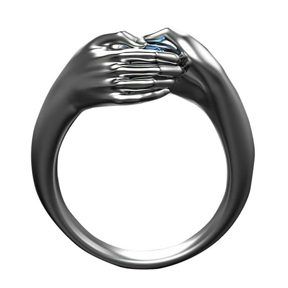 B Wedding Ring Band With Metal Material Elegant Design For Engagement ...