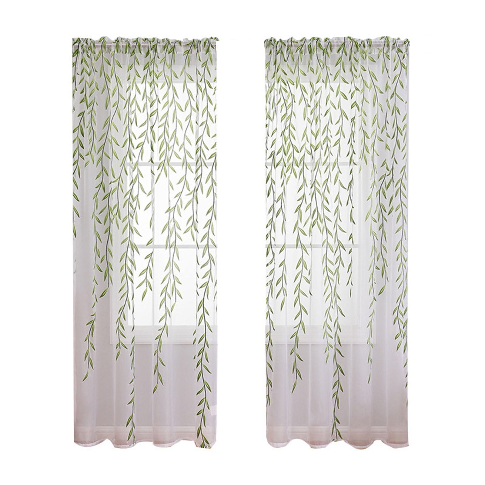 B Wicker Shade Curtain Sun Protection Sheer Window Panel With Light ...