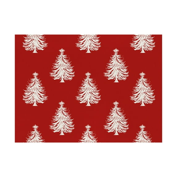B Winter Christmas Tree Placemats Heat Insulated Table Mats With ...