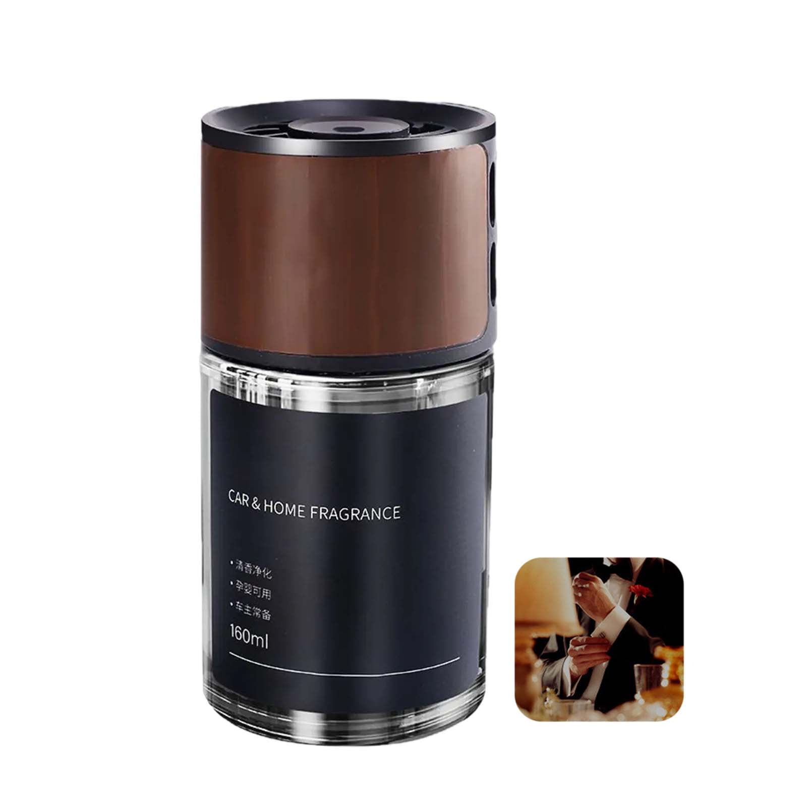 B Wood Blend Cologne Car Diffuser With Metal Housing Vent Clip Design ...