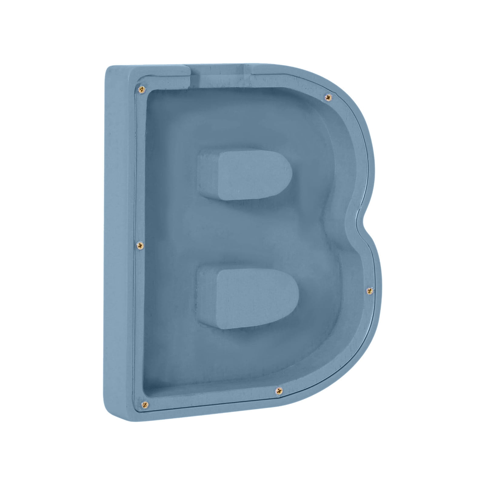 B Wooden Money Bank Colored Letters Coin Bank Text Engraved Money Box ...