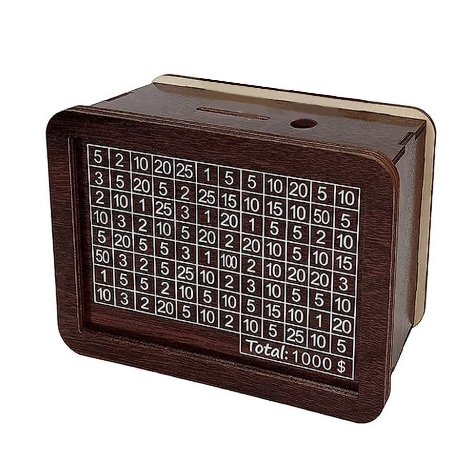 B-Wooden Piggy Bank Disposable Decorative Wooden Handmade Money Saving ...