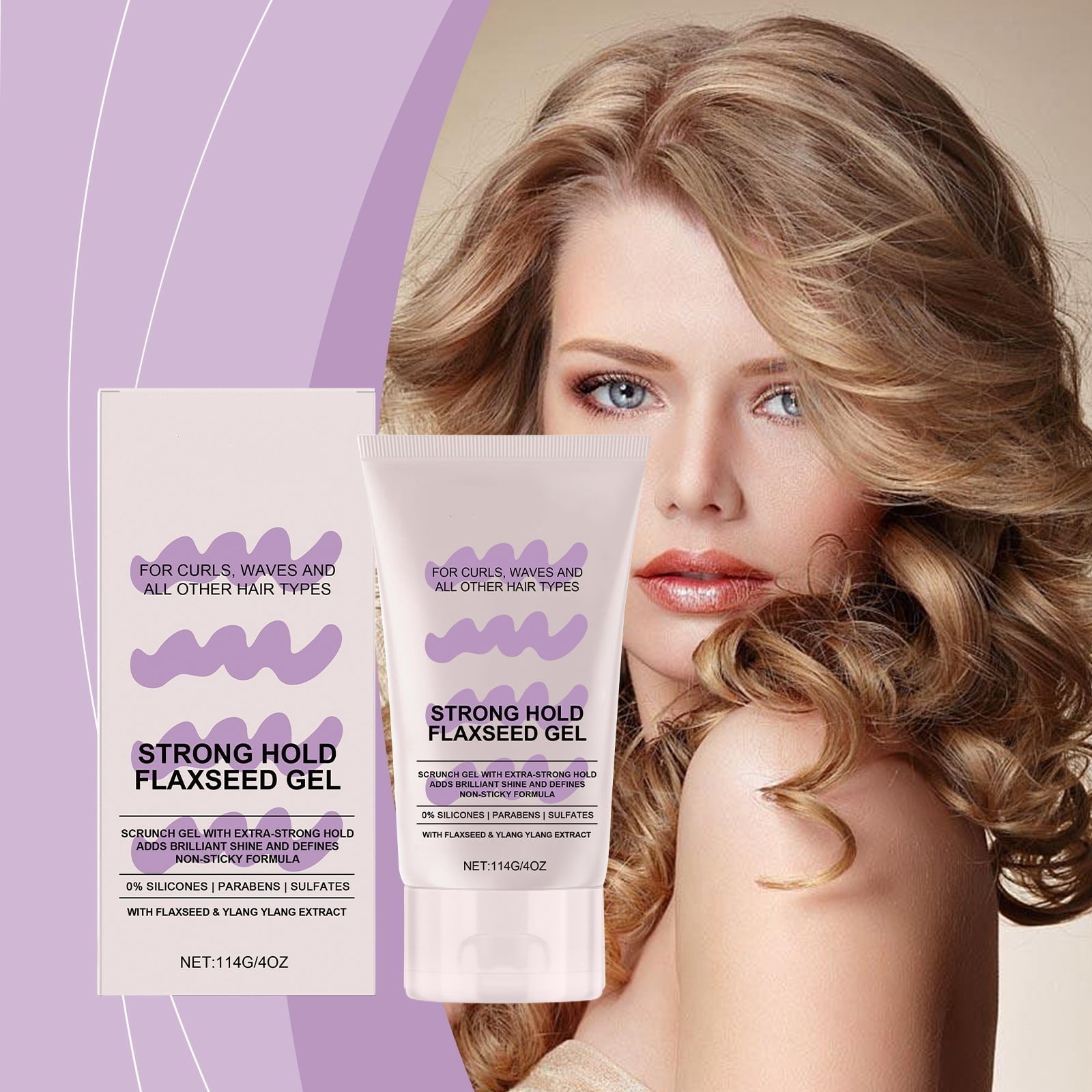 B-ali C-urls Strong Hold Flaxseed Gel - Extra Strong Scrunch Gel for ...