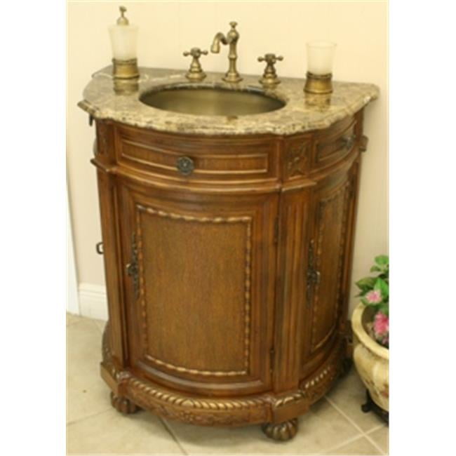 B&I World Imports 1390S Caden 31" Demilune Bathroom Vanity - Walmart.com