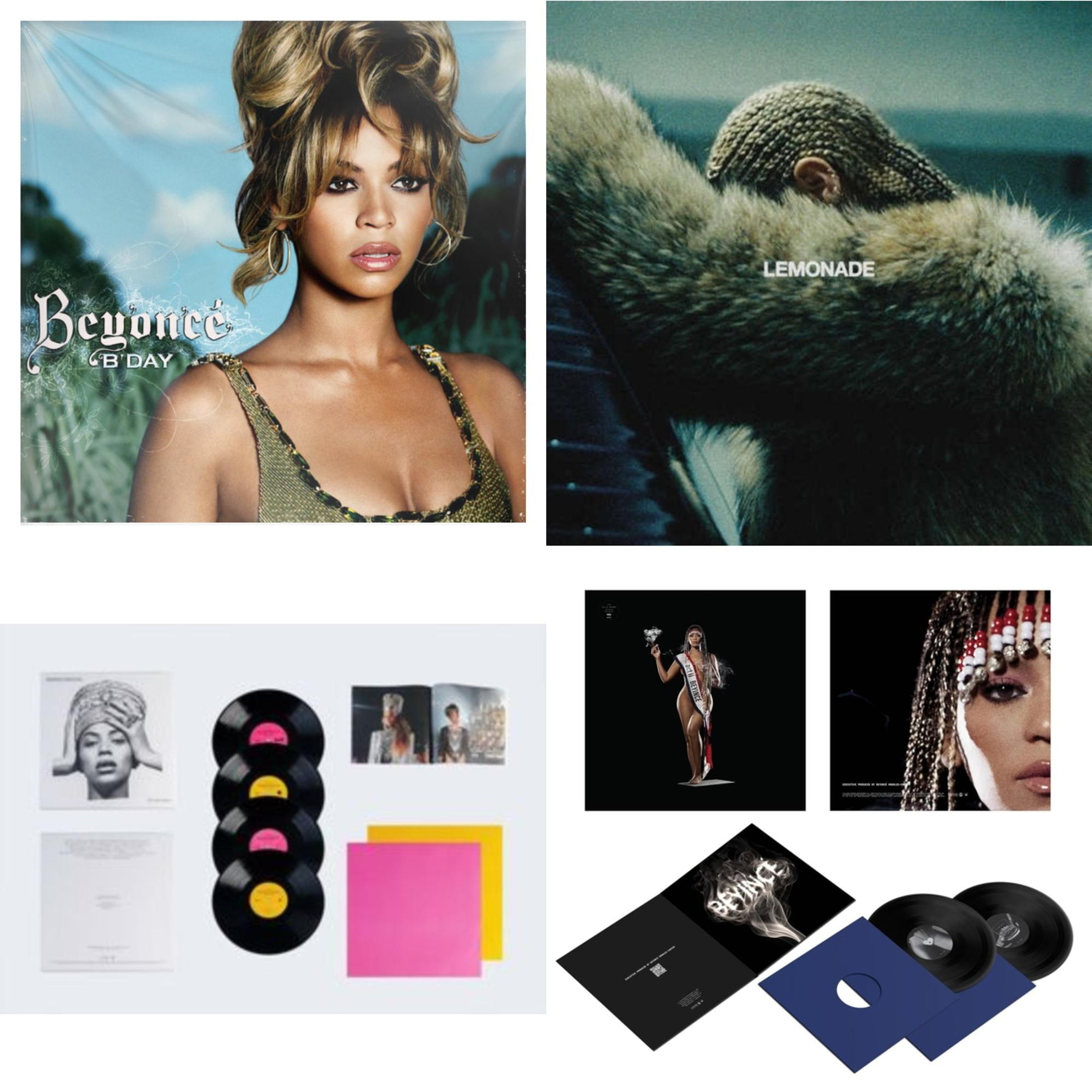 B'day (2LP/180G) & Lemonade (Limited 180G Yellow LP Vinyl/Dl Card Includes Audio & Video ...
