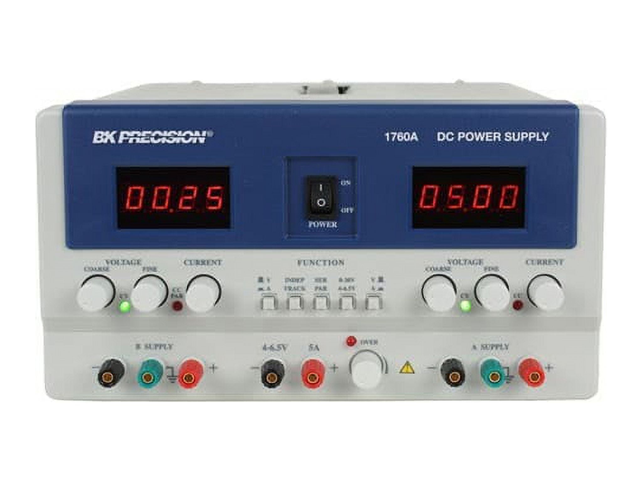 B&k Precision Power Supply,DC,Triple Out,0-30,4-6.5V 1760A - Walmart.com