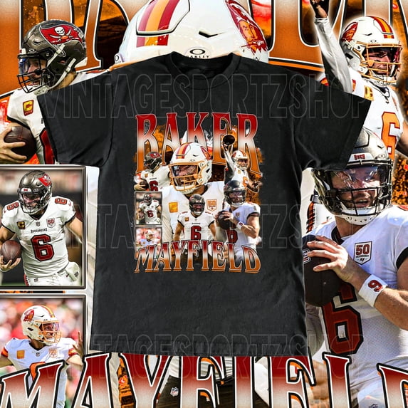B@ker M@yfield Shirt - Vintage Design Tee Football Fans - Walmart.com