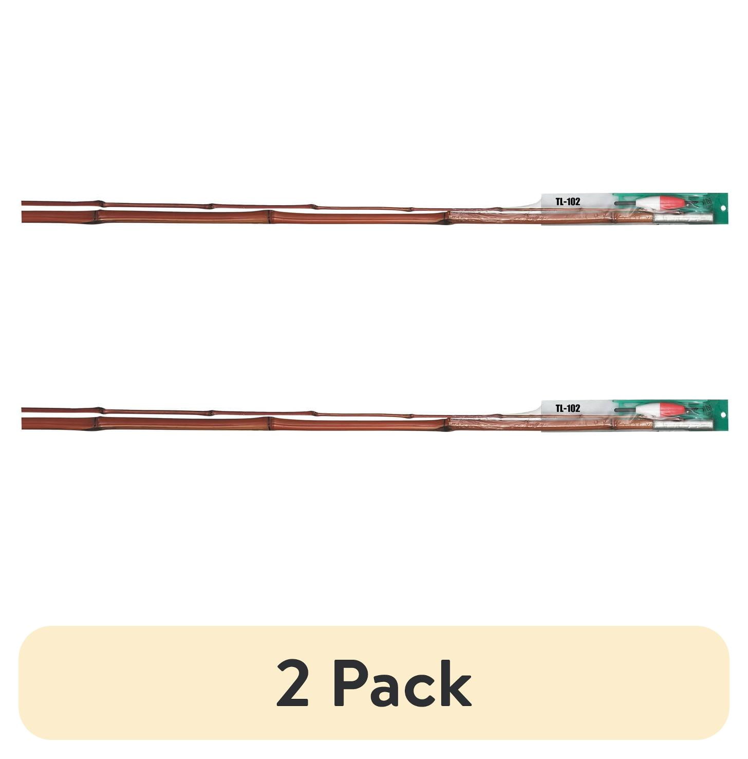 (2 pack) B'n'M Pole Company 10' Jointed Bamboo Fishing Rod - Walmart.com