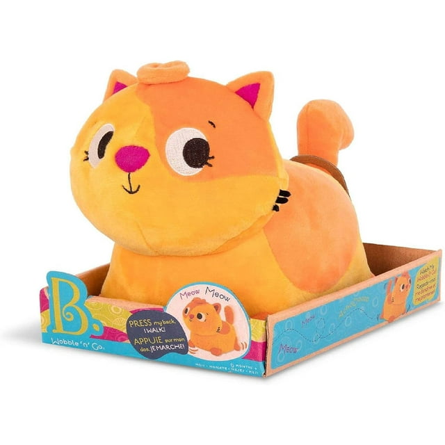B. toys Interactive Stuffed Animal Cat Wobble 'n' Go - Lolo - Walmart.com