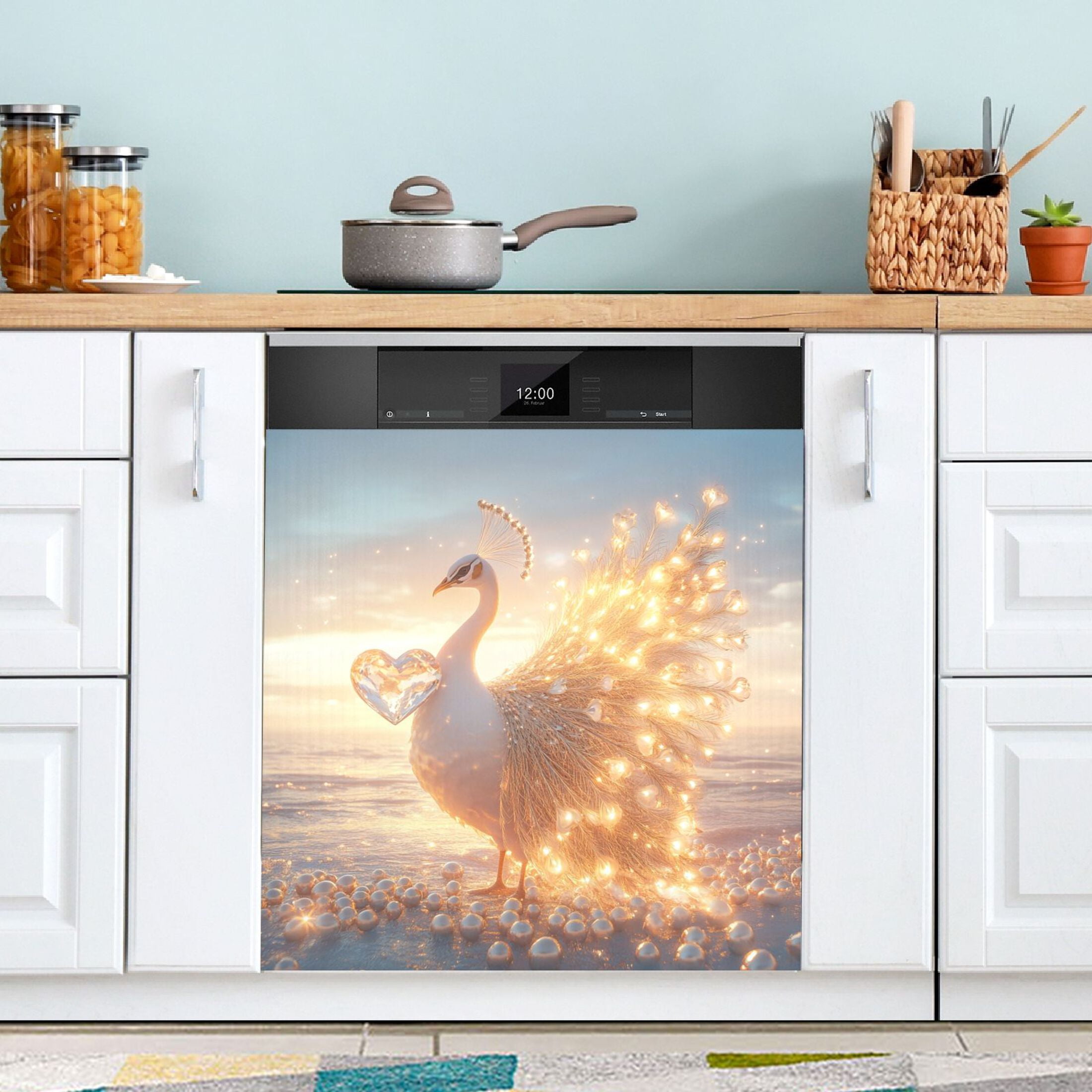BZSMCE Dishwasher Magnet Cover Magnetic Sticker Creatively Enchanting ...