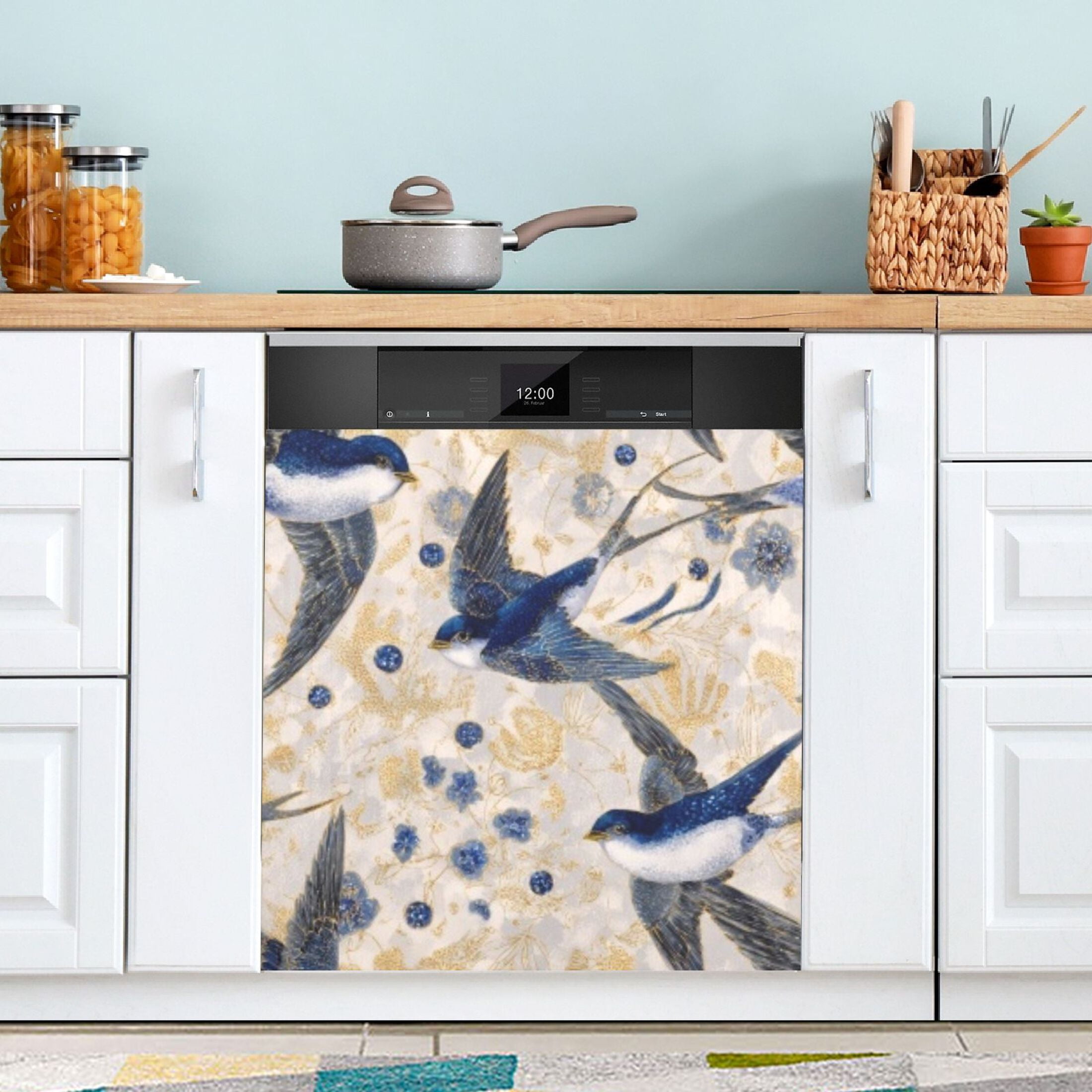 B01P22035BZSMCE Dishwasher Magnet Cover Magnetic Sticker Creatively ...