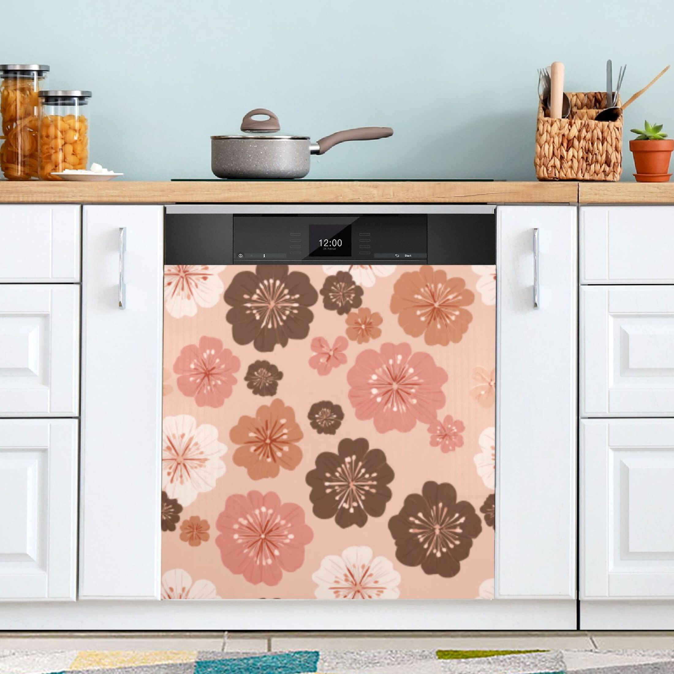 B01P22035BZSMCE Dishwasher Magnet Cover Magnetic Sticker Creatively ...