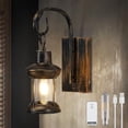 B02 Battery Operated Wall Sconce, On/Off Remote Rechargeable Wall Lamp ...