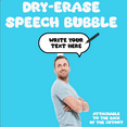 B03 Dry Erase Speech Bubble Cardboard Cutout Standee Standup - Walmart.com