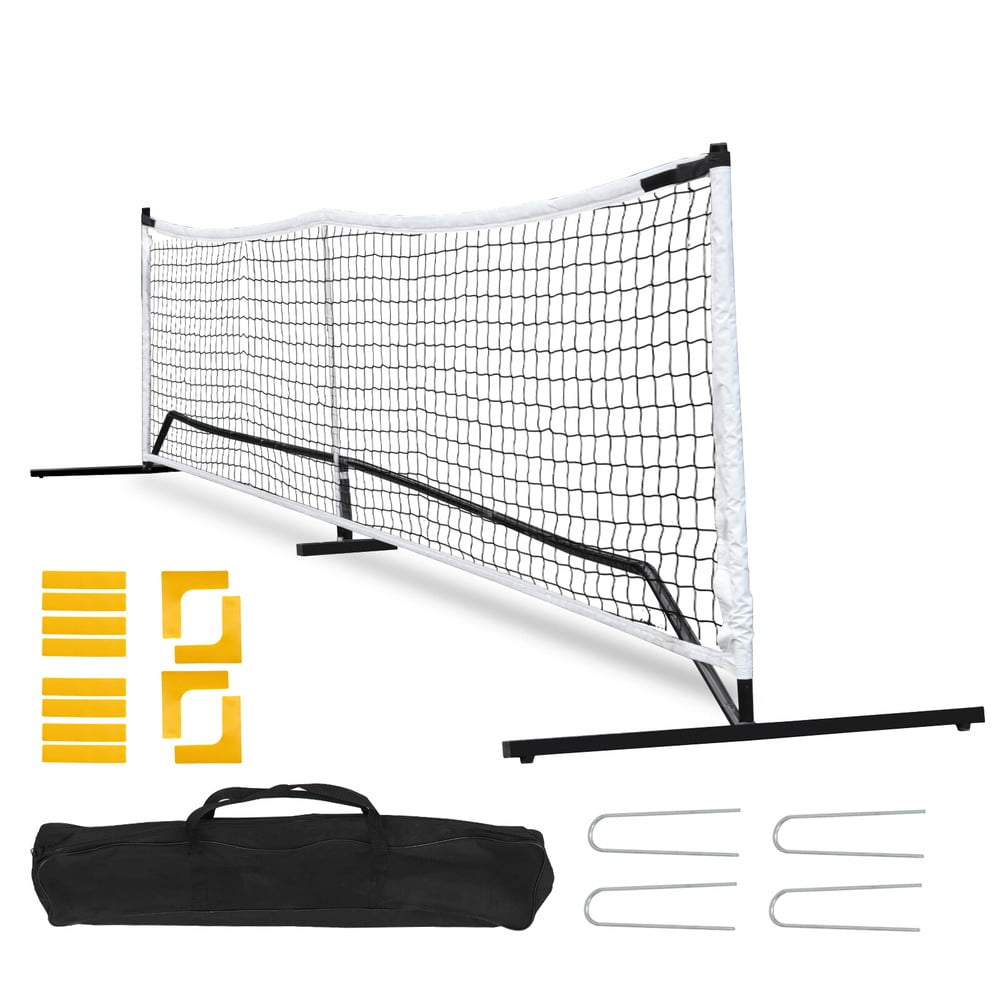 B0B0KY 22FT Portable Pickleball Tennis Net, Outdoor Nylon Net System ...