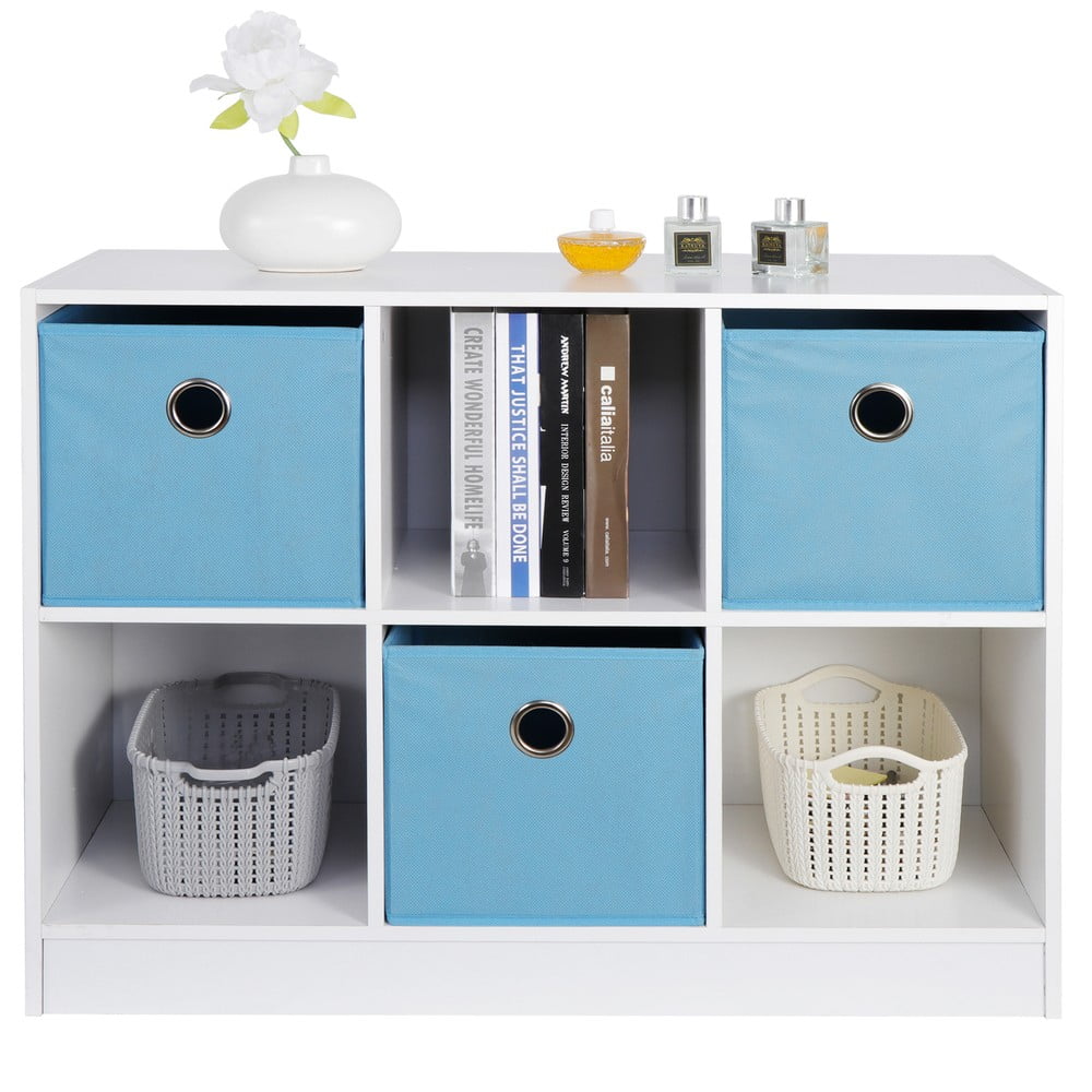 B0B0KY 6 Cube Cubby Storage Shelf Organizer, Stackable Countertop ...