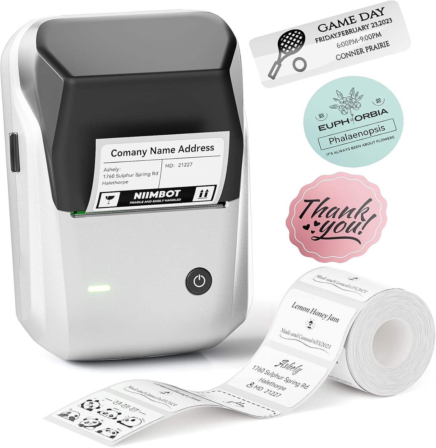 B1 Label Maker Machine with Tape, Thermal Label Printer Easy to Use for ...