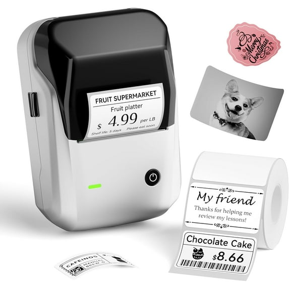 B1 Label Maker with Tapes, 2 Inch Portable Thermal Label Printer for ...