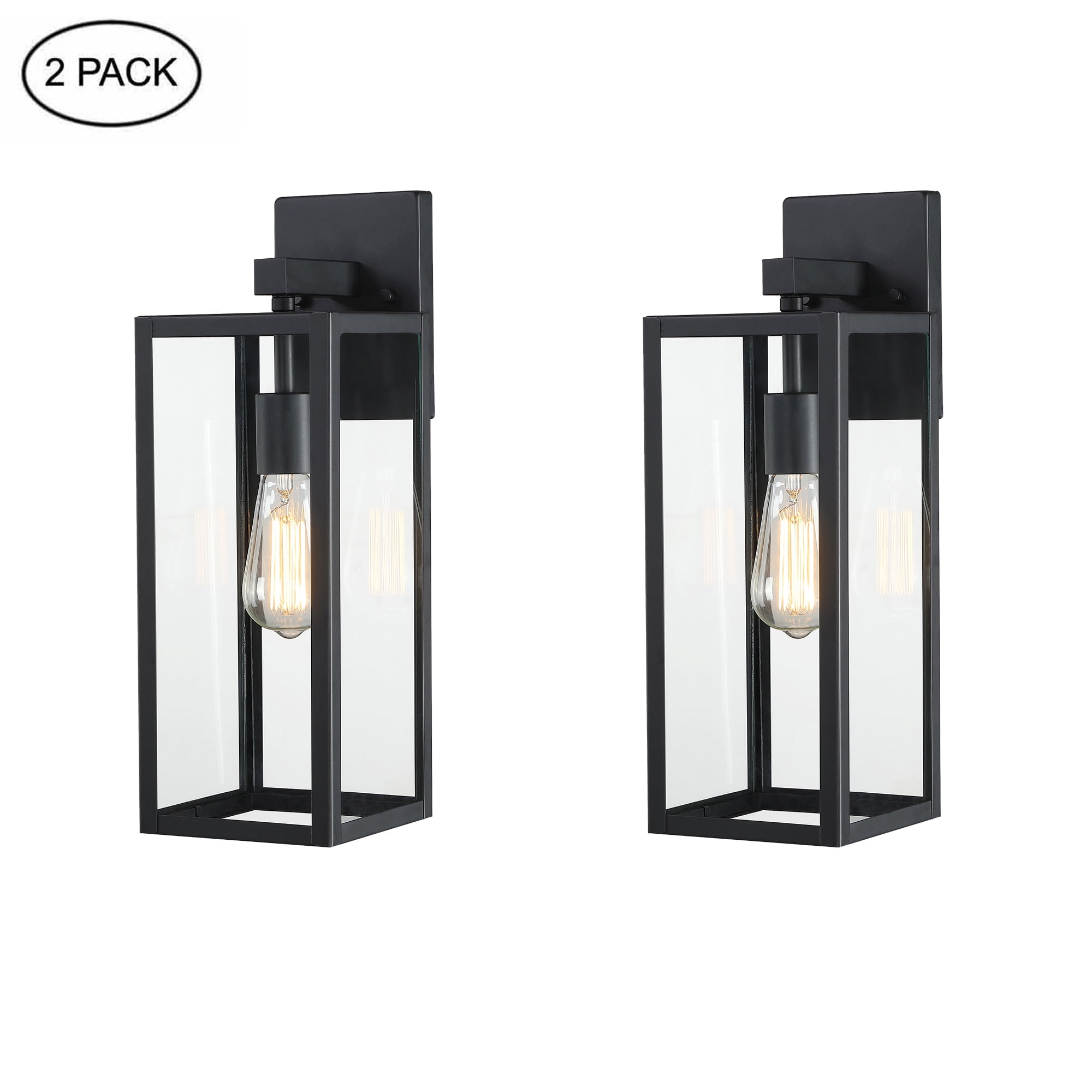 B1 Matte Black Outdoor Wall Lights Outdoor Lighting Wall Mount Porch ...