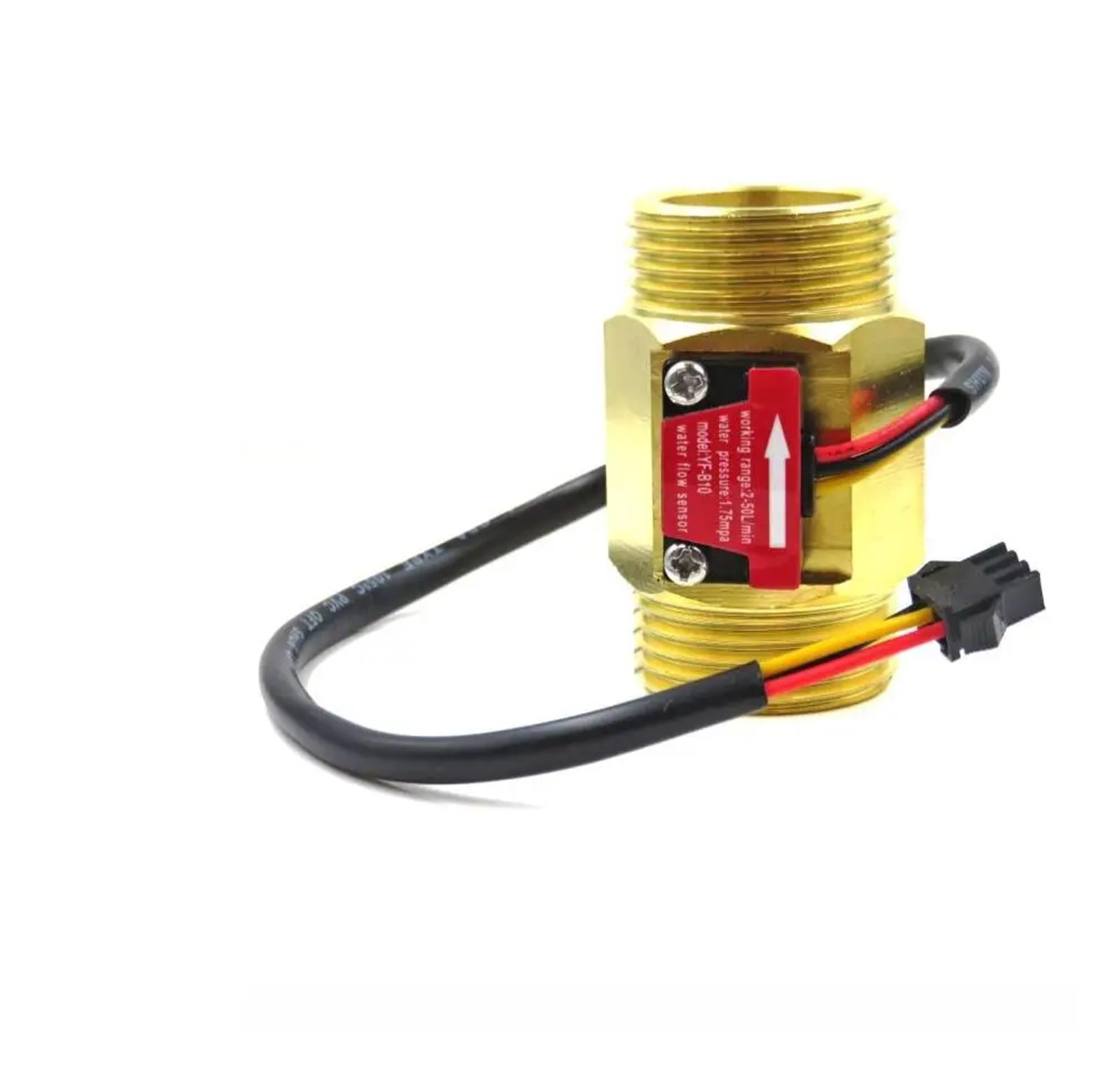 B10 DN25 G1" 1inch Water Brass Hall Effect Flow Sensor Meter Flowmeter ...