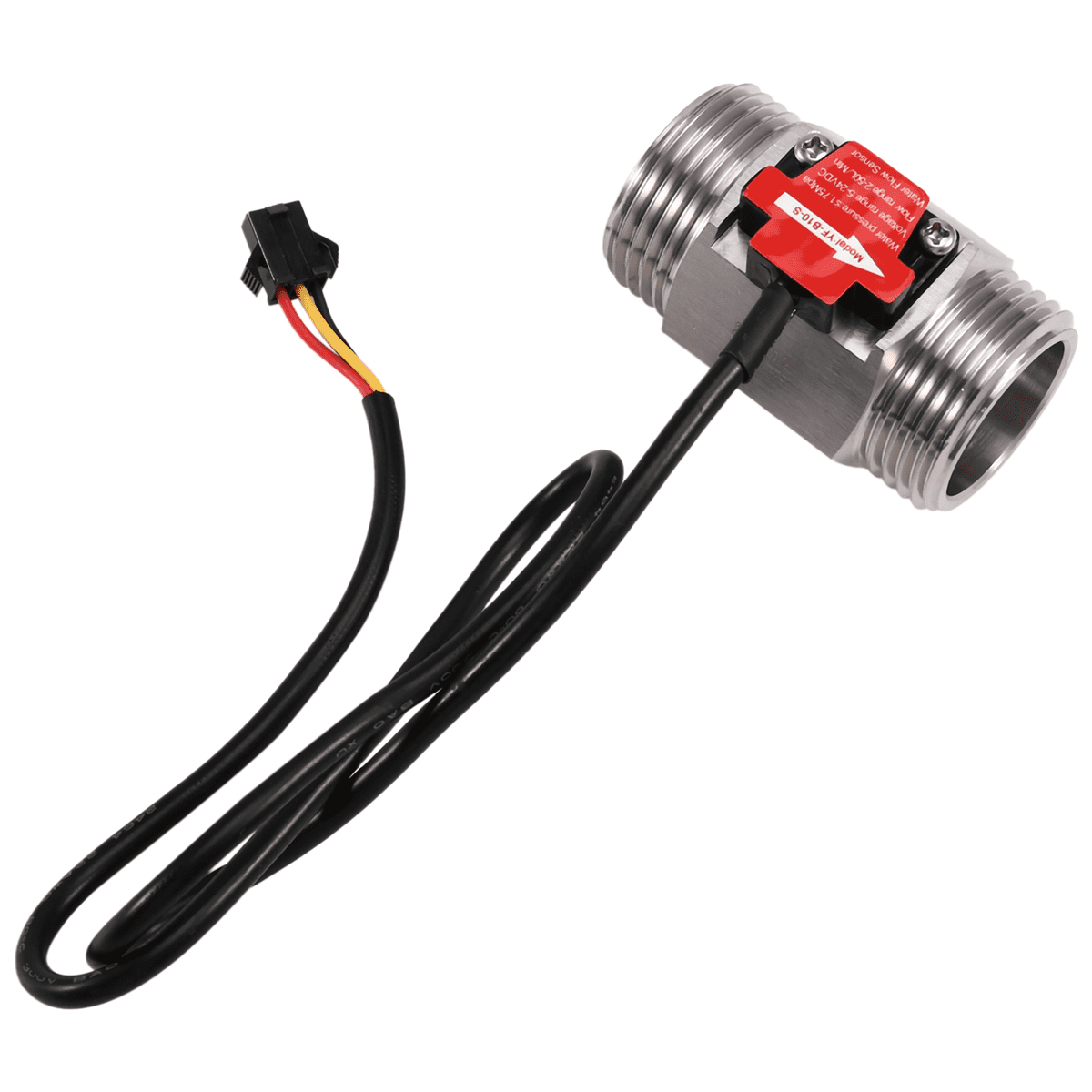 -B10-S 1inch Hall Effect Flow Meter Water Sensor Liquid Industrial ...