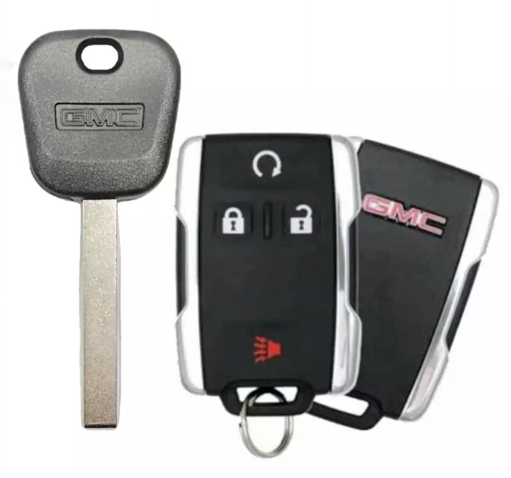 B119 Chipped Key + Remote Keyless Fob For 2014 - 2019 GMC Sierra M3N ...