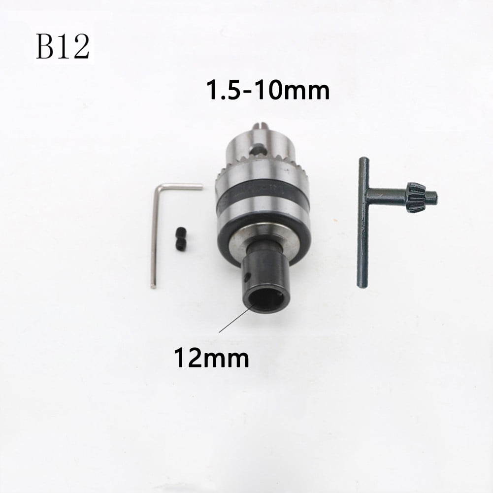 B12 Drill Chuck with Wrench Clamping Range 1.5-10mm CNC Machine Convert ...