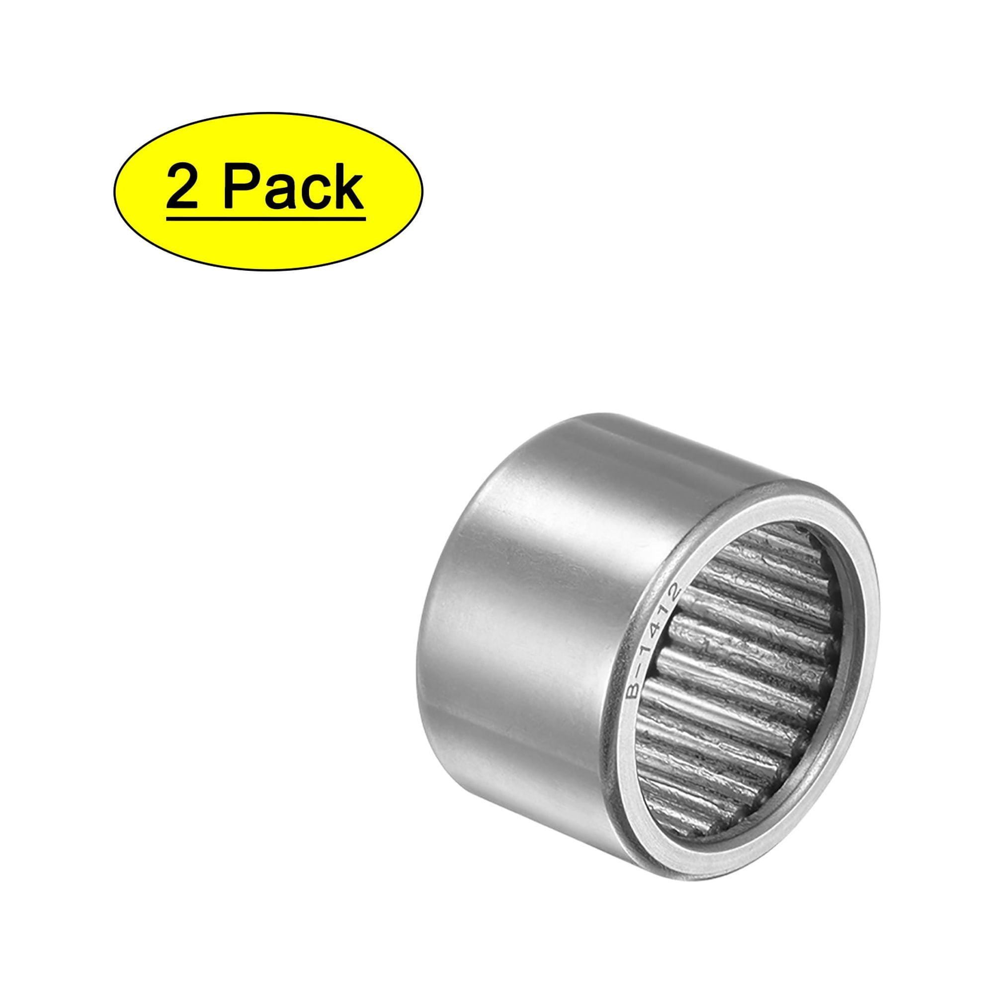 Uxcell Needle Roller Bearings Full Complement Drawn Cup Chromium Steel Silver Tone 2pcs 7/8x1-1 ...