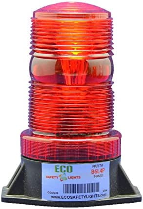 B1L120T RED 110V 120V AC 1/2"NPT PIPE MOUNT LED NON-FLASHING STEADY-ON ...